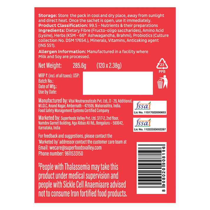 Buy Nutrition Mix Multivitamin Sachet for 50+ Seniors | Good Monk