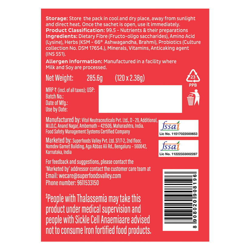 Buy Nutrition Mix Multivitamin Sachet for 50+ Seniors | Good Monk