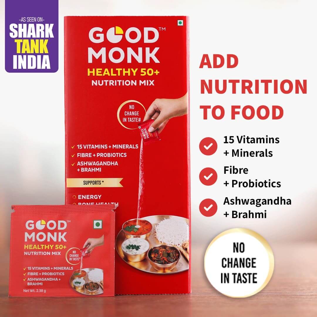 Buy Nutrition Mix Multivitamin Sachet for 50+ Seniors | Good Monk