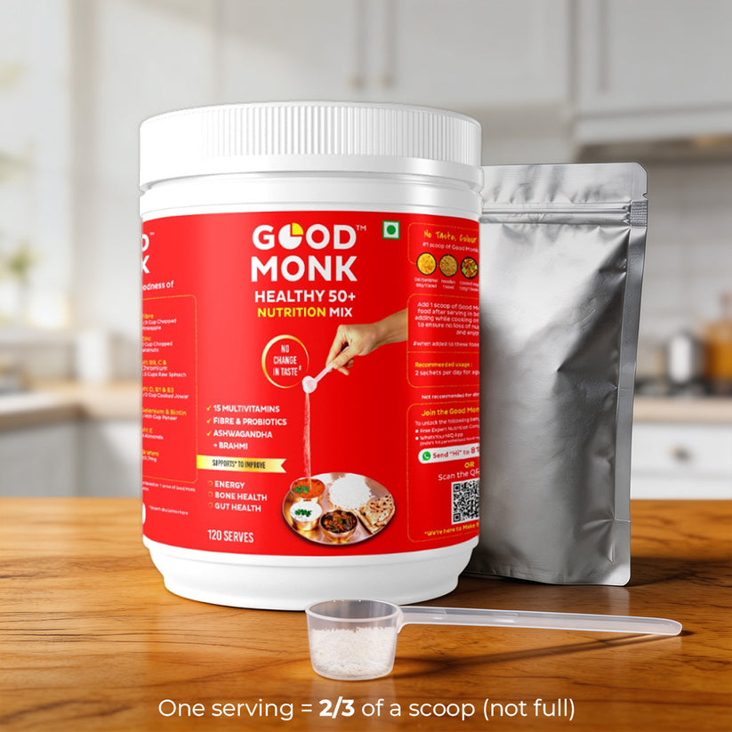 Buy Nutrition Mix Multivitamin Sachet for 50+ Seniors | Good Monk
